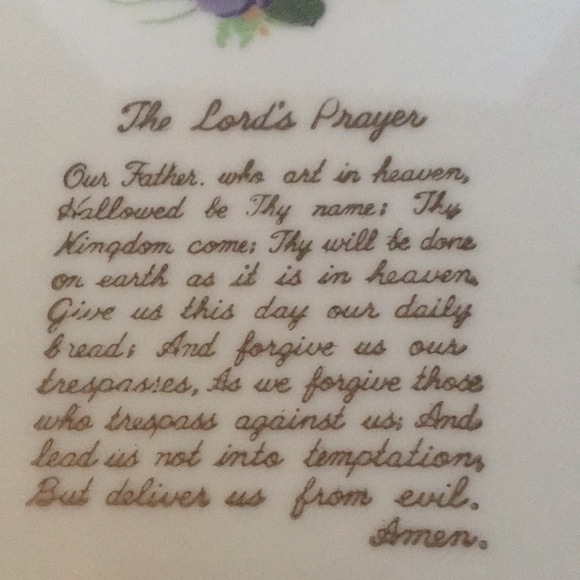 Accents | The Lords Prayer Plate | Poshmark